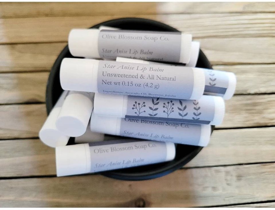 Set of 3 Essential Oil Lip Balms | Olive Blossom Soap Co.